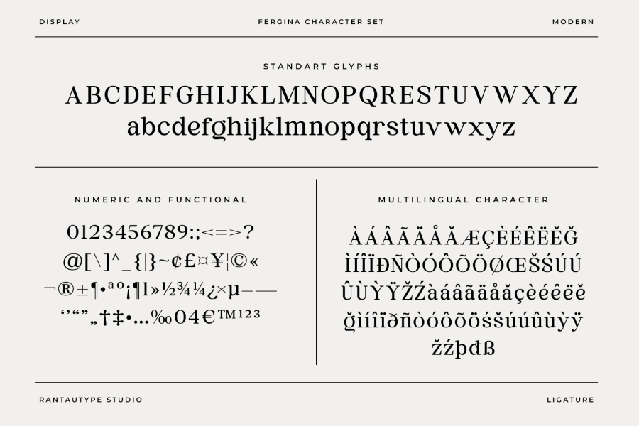 Fergina Font · 1001 Fonts