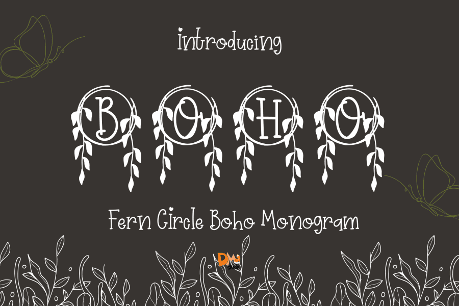 4 Free Boho, Monogram, Personalized Name Fonts · 1001 Fonts