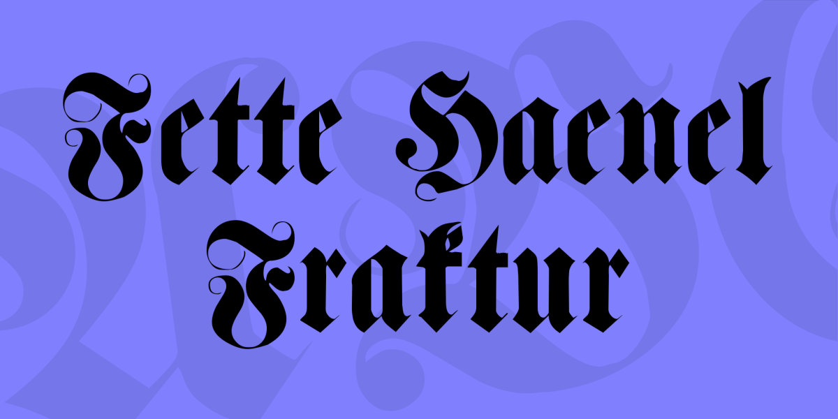 Fraktur Font POST 154: INDISTINGUISHABLE LETTERS IN FRAKTUR SCRIPT,
