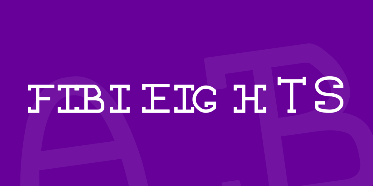 FIBI EIGHTS Font · 1001 Fonts