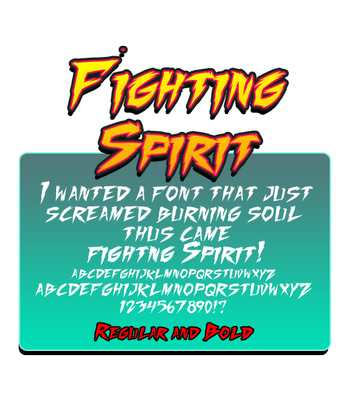 Fighting Spirit TBS Font Family · 1001 Fonts