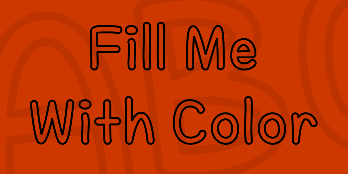 Fill Me With Color Font · 1001 Fonts