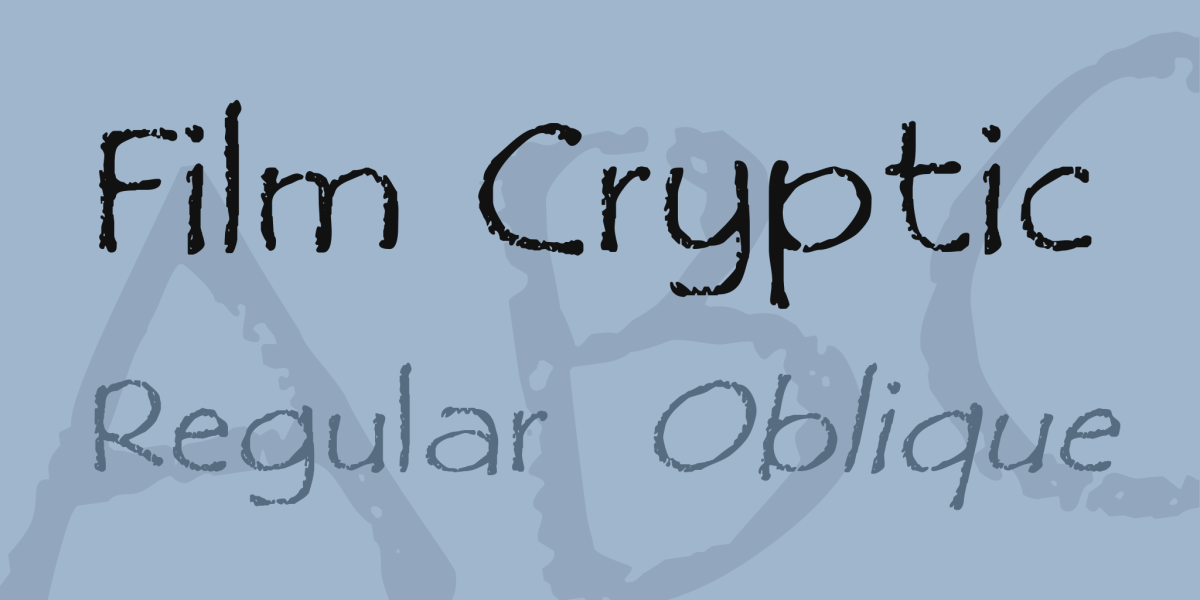 Film Cryptic Font Family · 1001 Fonts