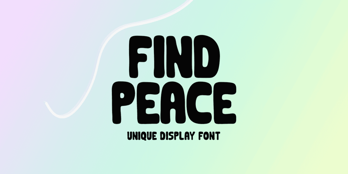 Find Peace Font · 1001 Fonts