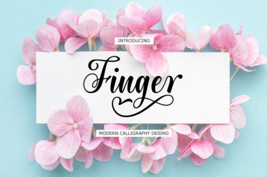 Finger Font · 1001 Fonts