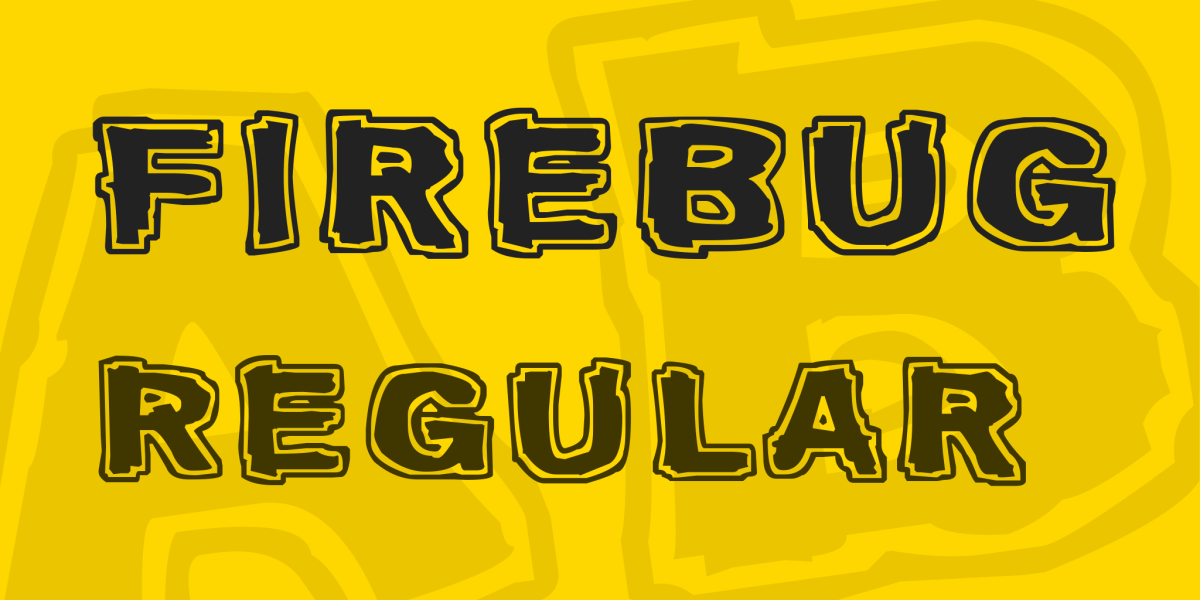Firebug Font · 1001 Fonts