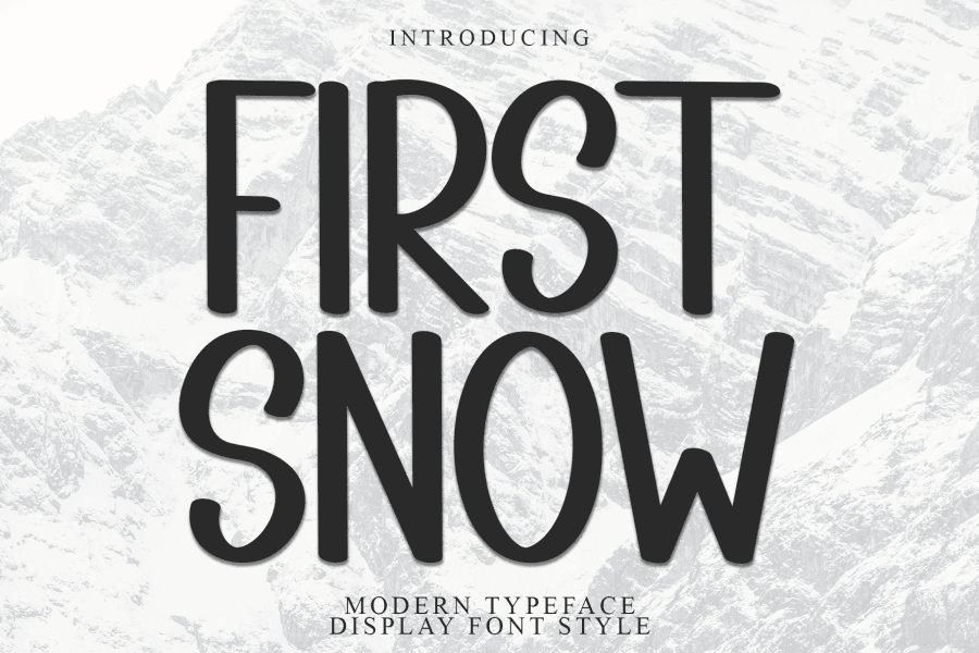 FIRST SNOW Font · 1001 Fonts