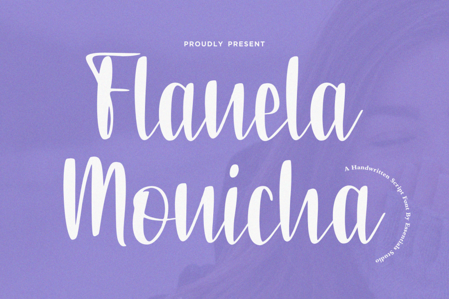 Flanela Monicha Font · 1001 Fonts