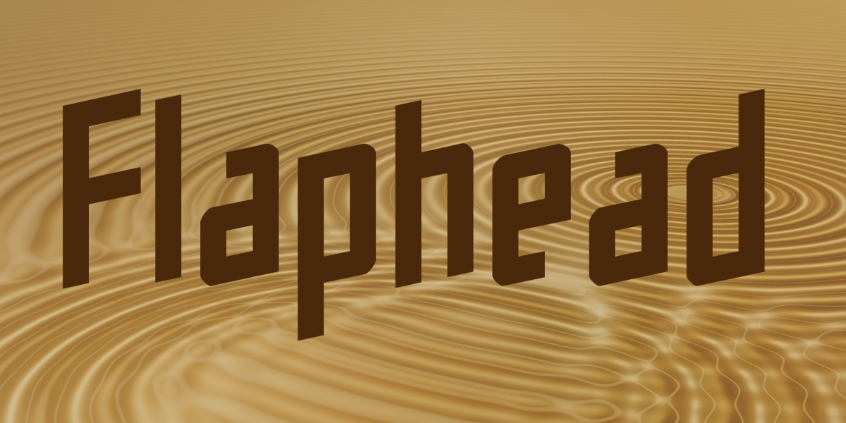 Flaphead Font · 1001 Fonts