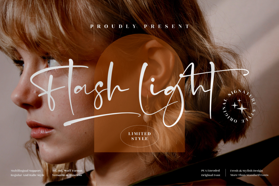 Flash Light Font Family · 1001 Fonts