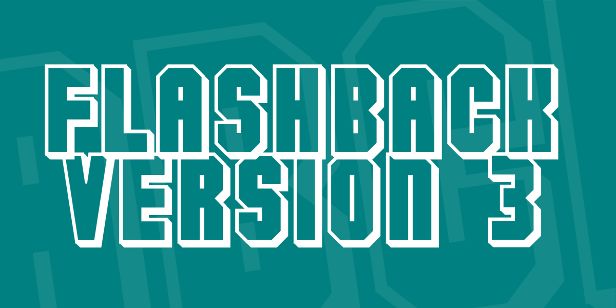 Flashback version 3 Font · 1001 Fonts