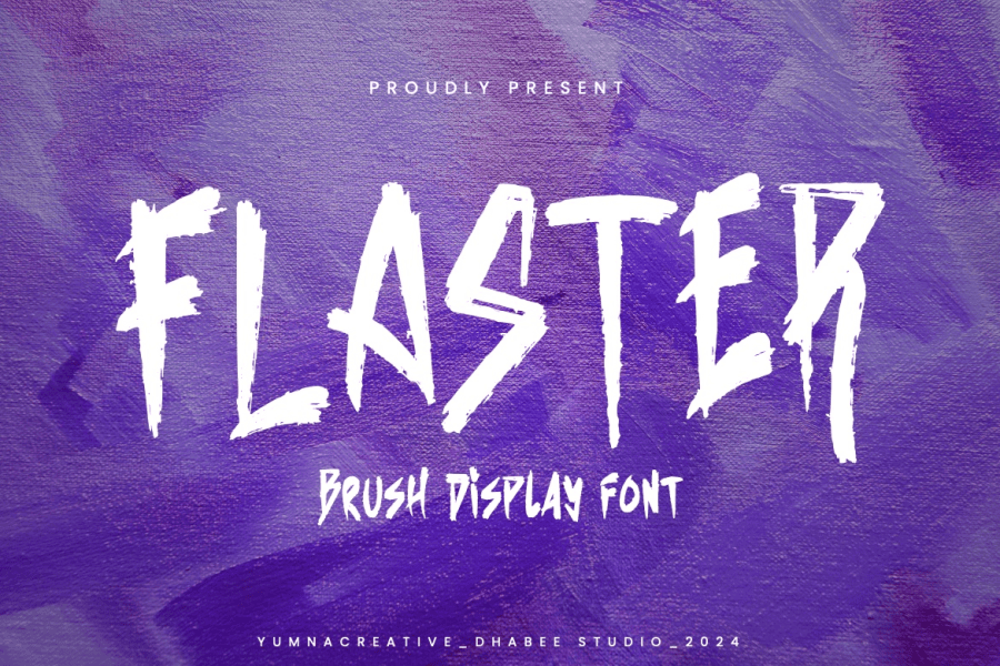 FLASTER Font · 1001 Fonts
