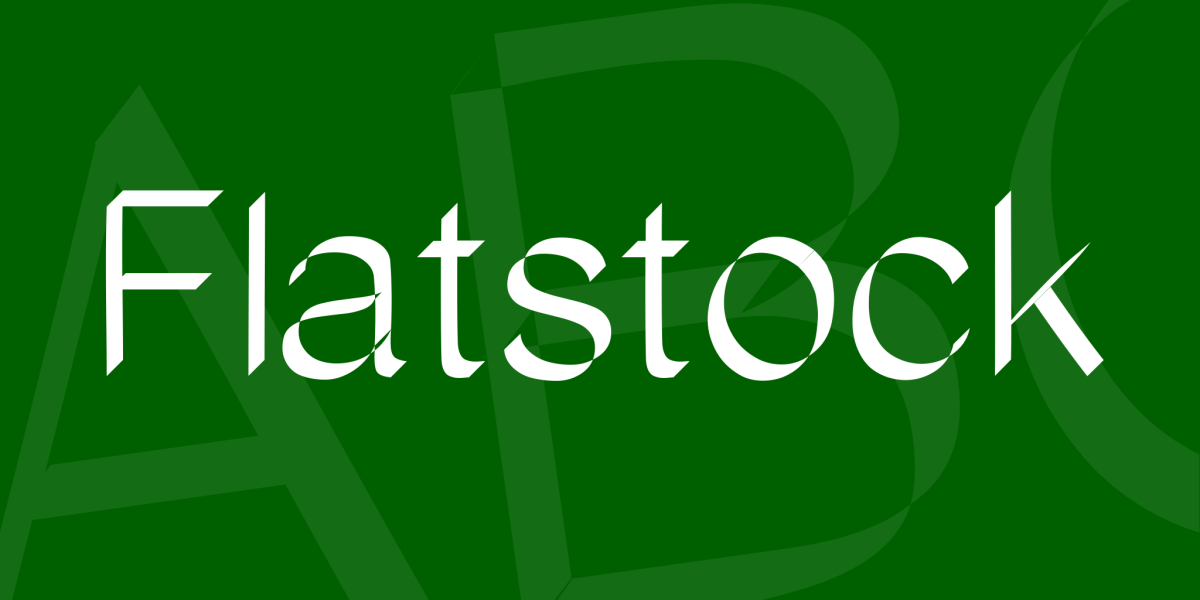 Flatstock Font · 1001 Fonts