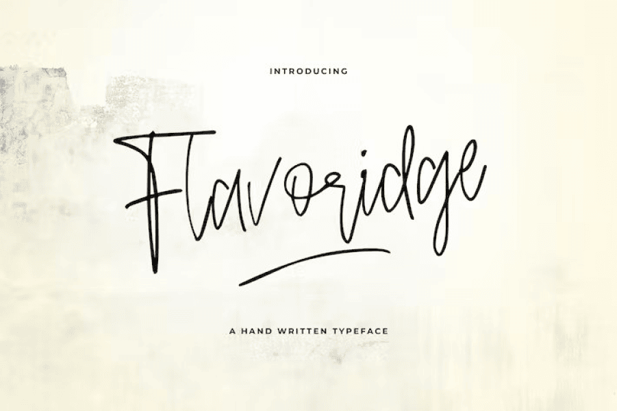 Flavor Ridge Font · 1001 Fonts