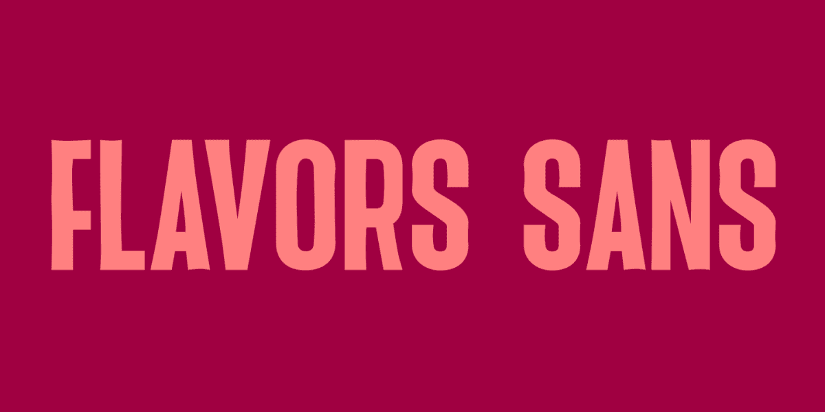 Flavor_sans Font · 1001 Fonts