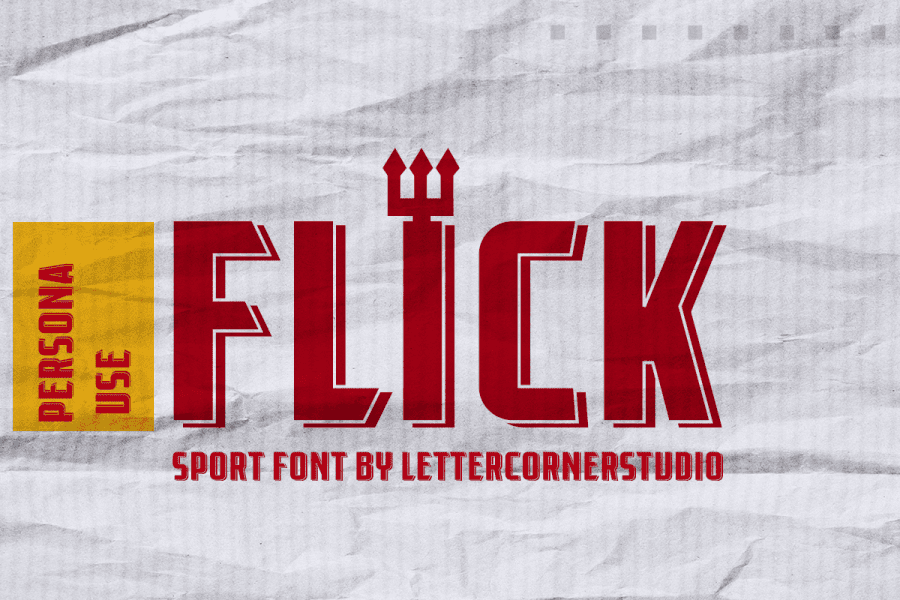 Flick Font · 1001 Fonts