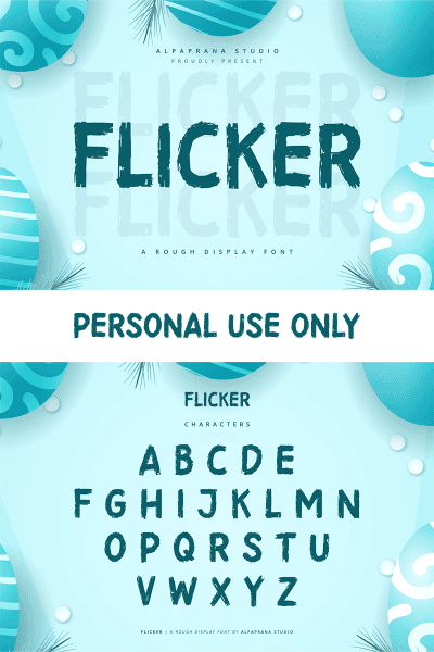 Flicker Font · 1001 Fonts