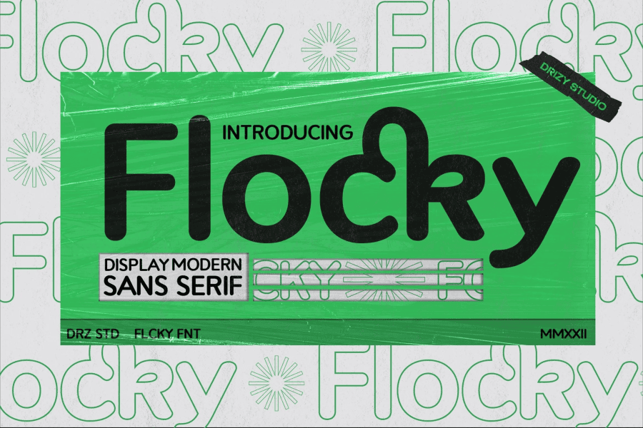 Flocky Font · 1001 Fonts