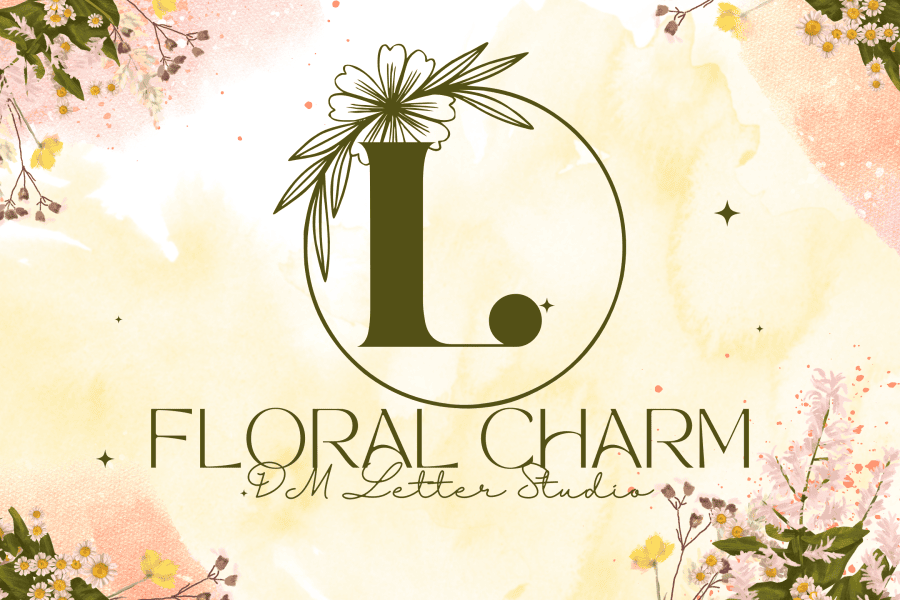 Floral Charm Monogram Font · 1001 Fonts