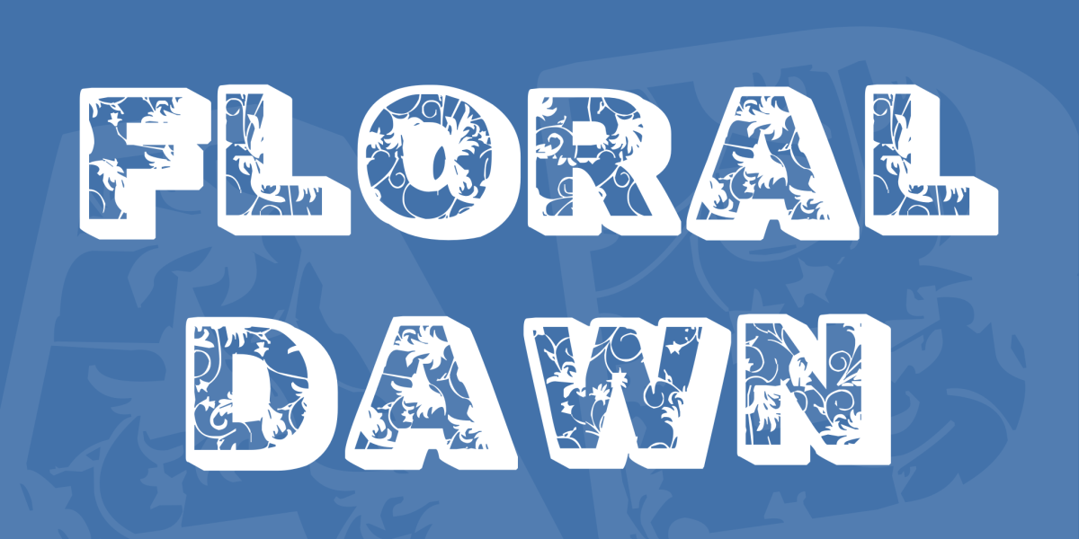Floral Dawn Font · 1001 Fonts