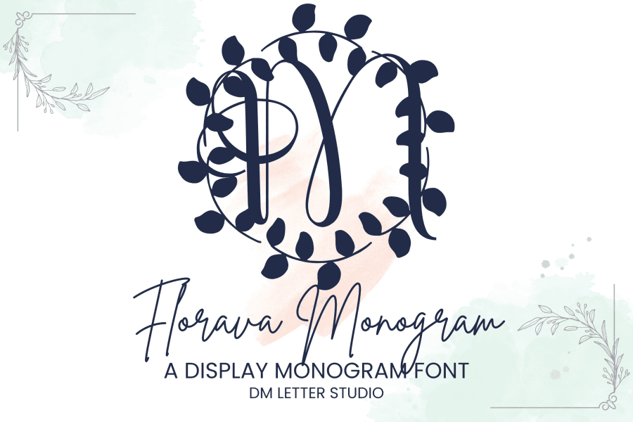 1 Free Floral Capital, Floral Monogram Font · 1001 Fonts