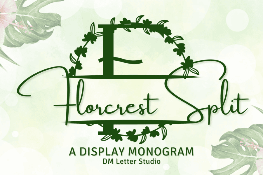 3 Free Family Name Split Monogram Fonts · 1001 Fonts