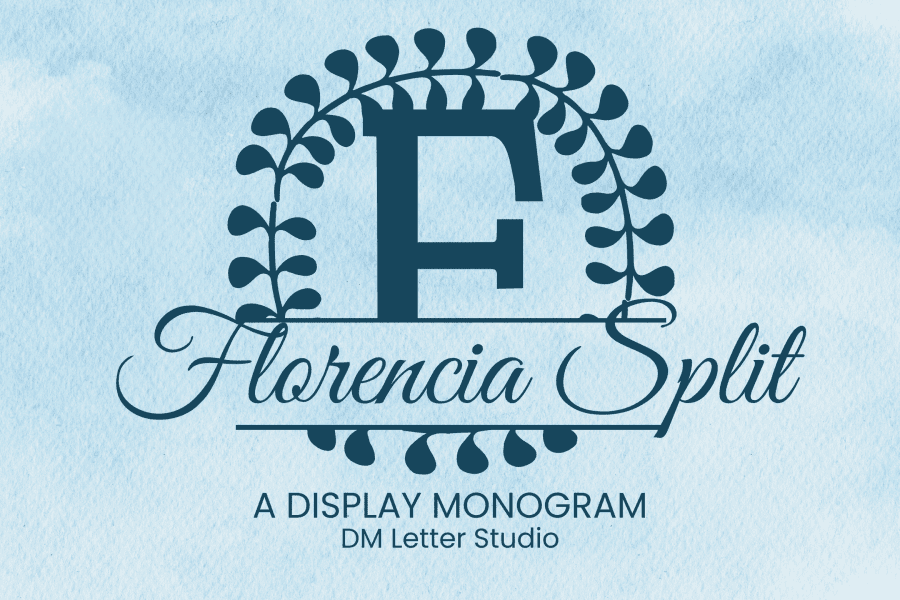 4 Free Monogram, Personalized Name Split, Serif Monogram A–z Fonts ...