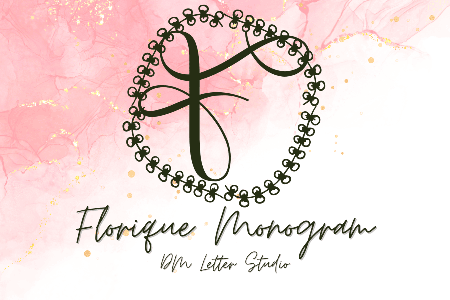 1 Free Floristic Monogram, Script Font · 1001 Fonts