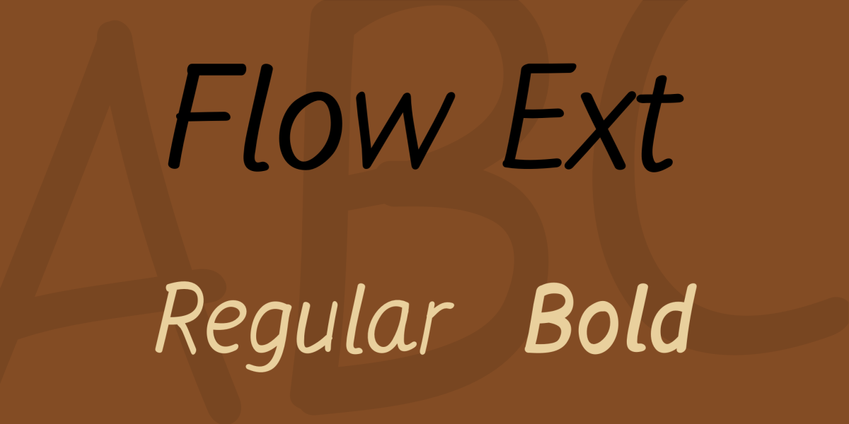 Flow Ext Font Family · 1001 Fonts