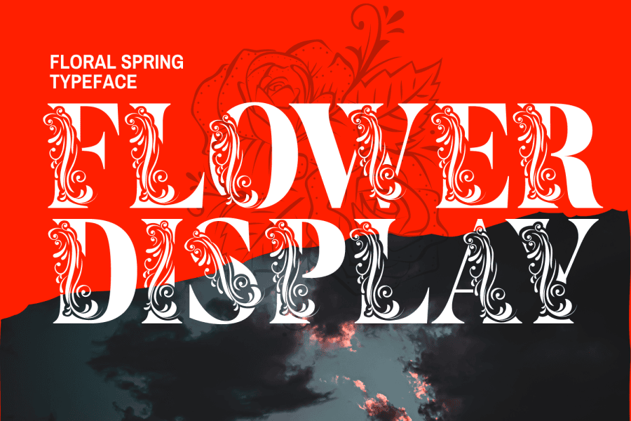 Flower Display Demo Font · 1001 Fonts