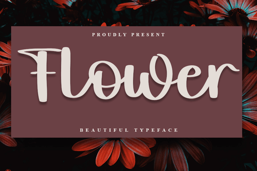 Flower Font · 1001 Fonts