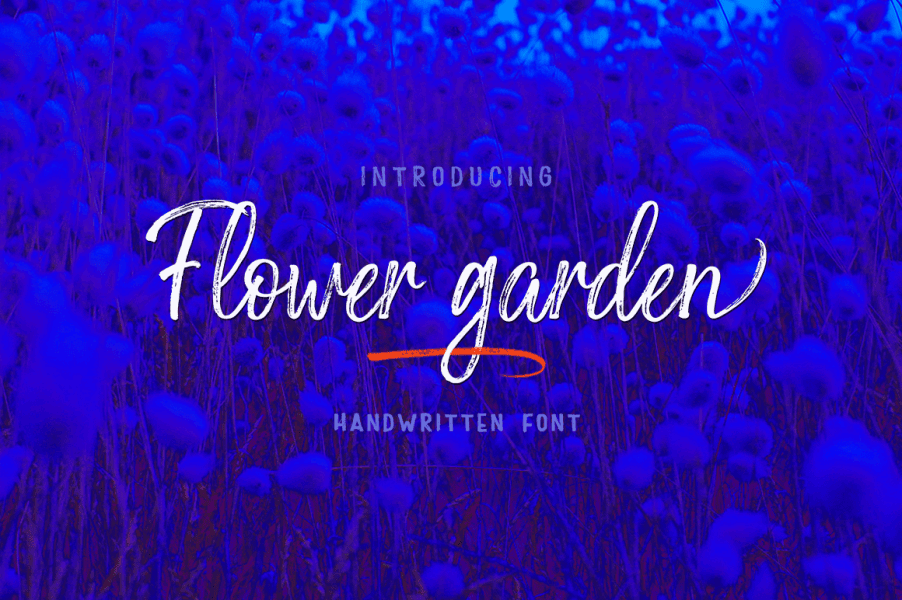 Flower garden Font Family · 1001 Fonts