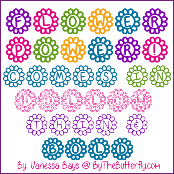 Flower Power Font Family · 1001 Fonts