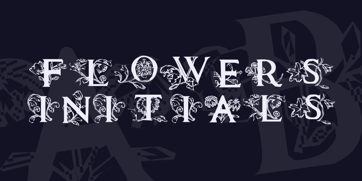 Flowers Initials Font · 1001 Fonts
