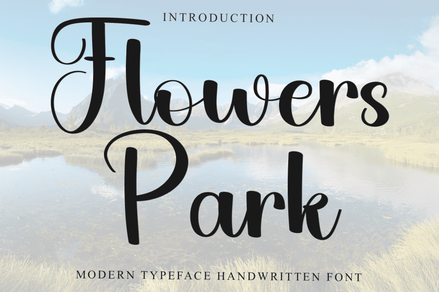 Flowers Park Font · 1001 Fonts