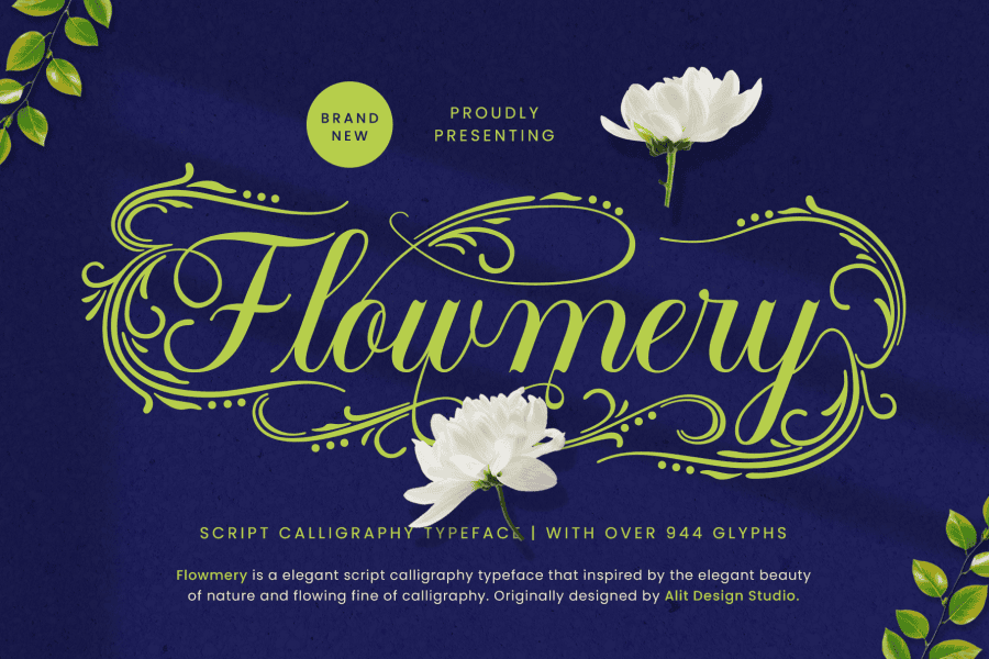 348 Free Floral Fonts · 1001 Fonts