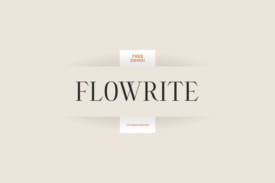 Flowrite Font · 1001 Fonts