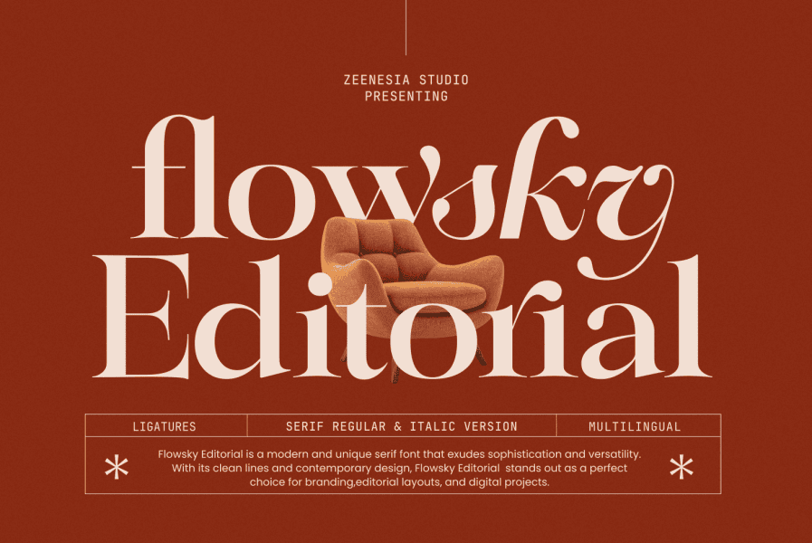 Flowsky Editorial Font Family · 1001 Fonts