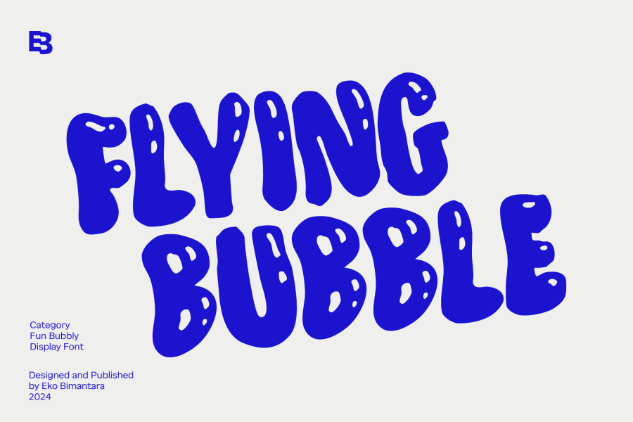 Flying Bubble Font · 1001 Fonts