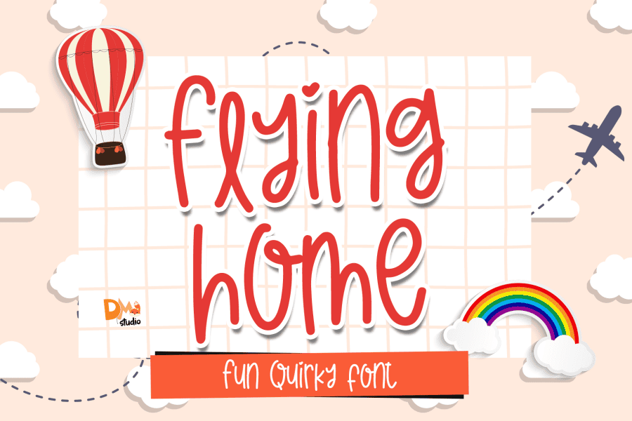 Flying Home Font · 1001 Fonts