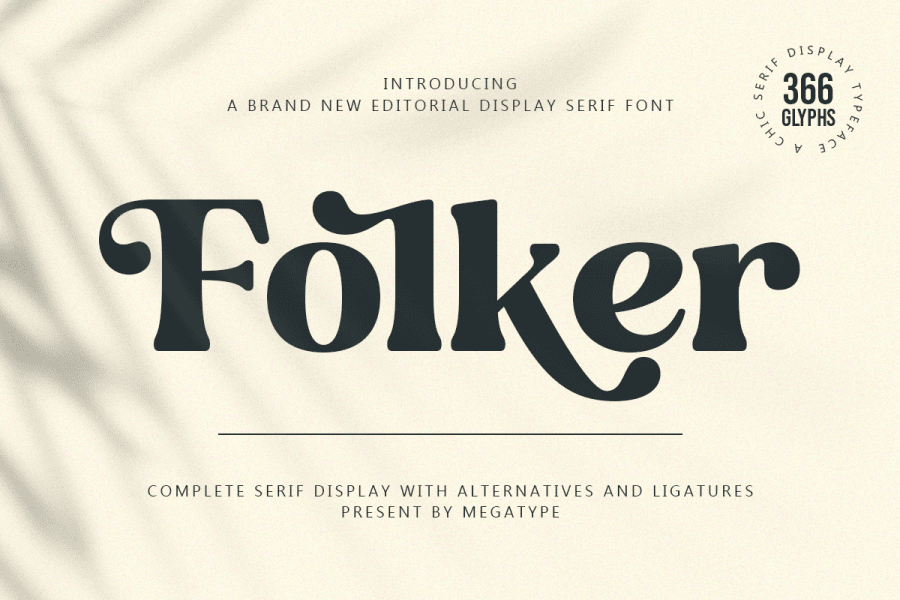 Folker Font · 1001 Fonts