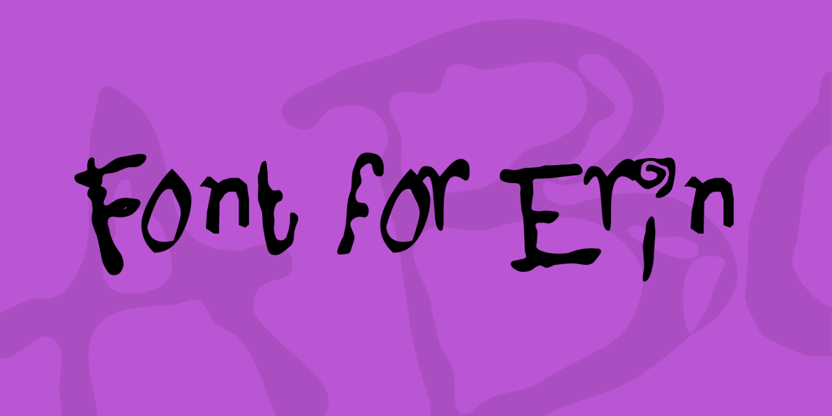 Font for Erin Font · 1001 Fonts