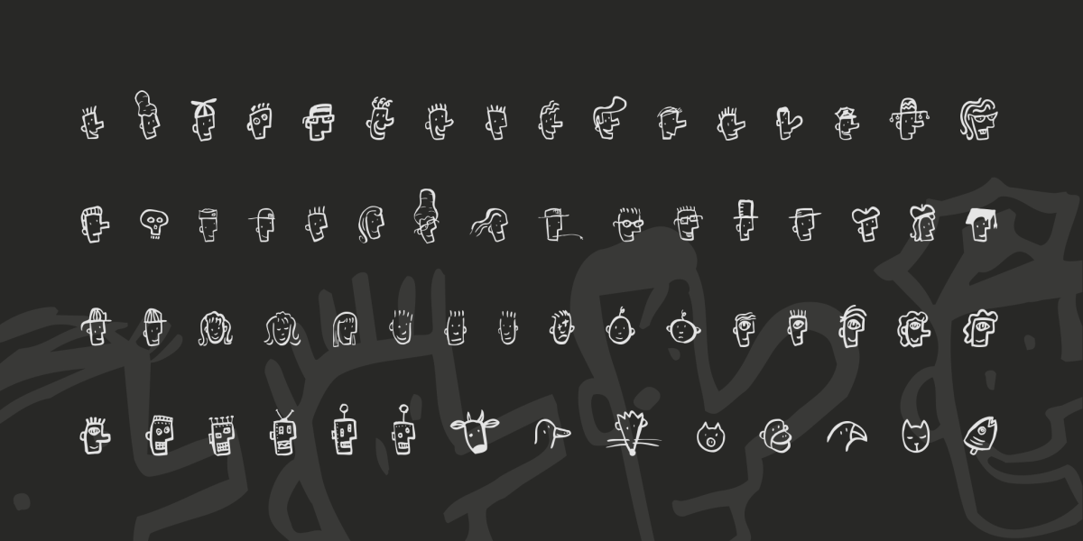 33 Free Face Fonts · 1001 Fonts