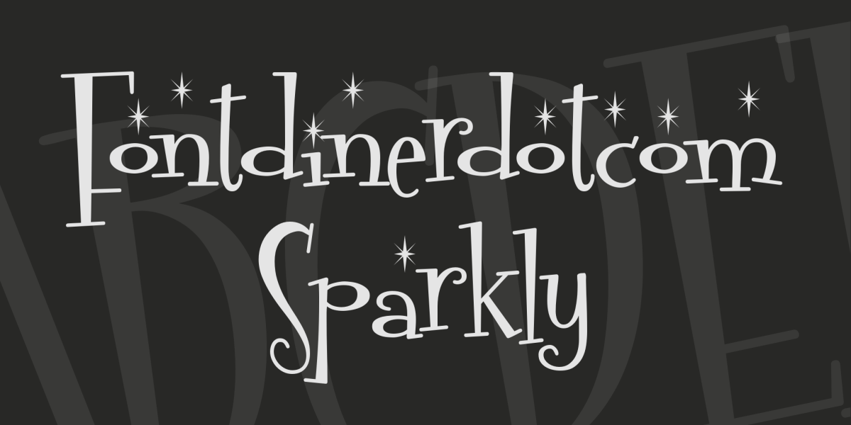 Fontdinerdotcom Sparkly Font · 1001 Fonts