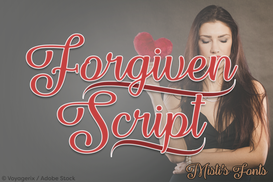Forgiven Script Font · 1001 Fonts