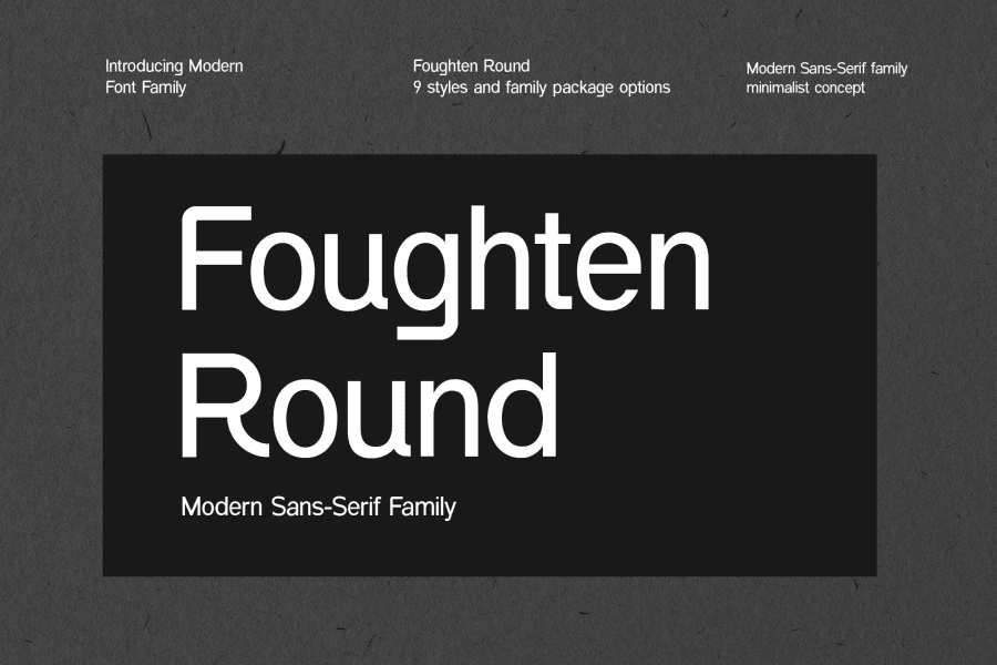 Fougten Round Font Family · 1001 Fonts