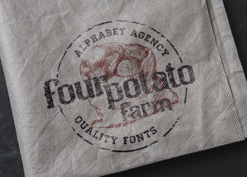 four potatoes farm Font · 1001 Fonts