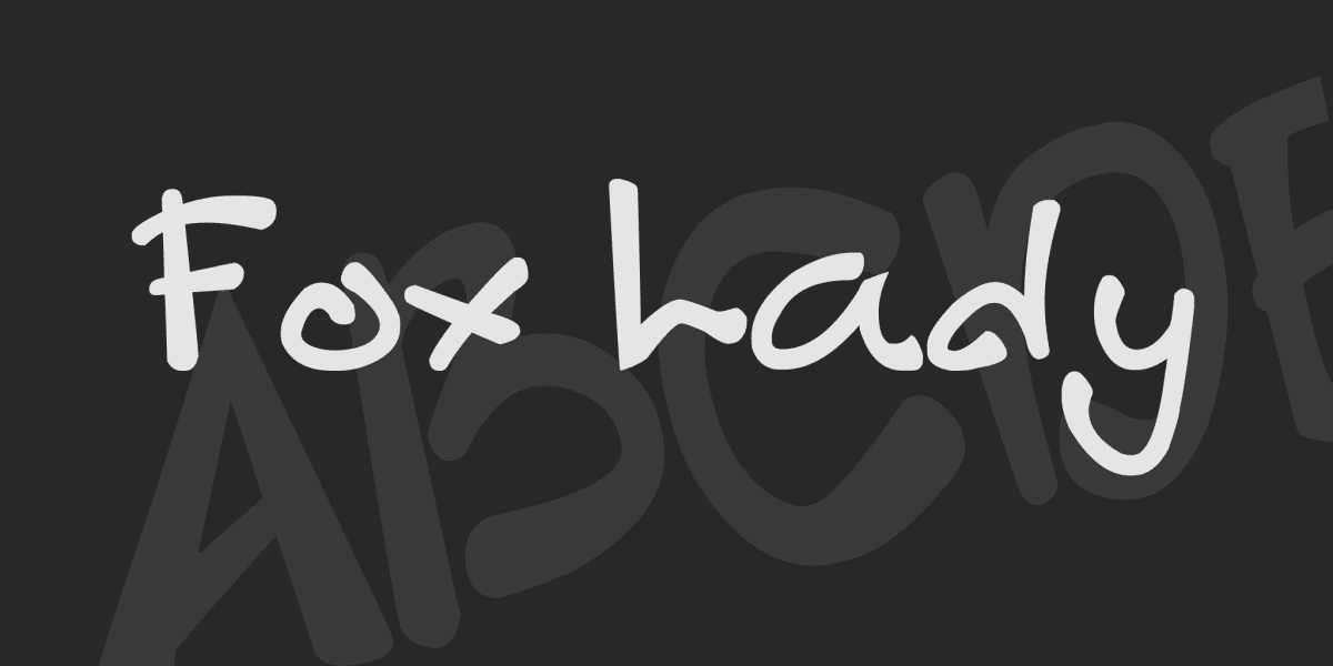 Fox Lady Font · 1001 Fonts