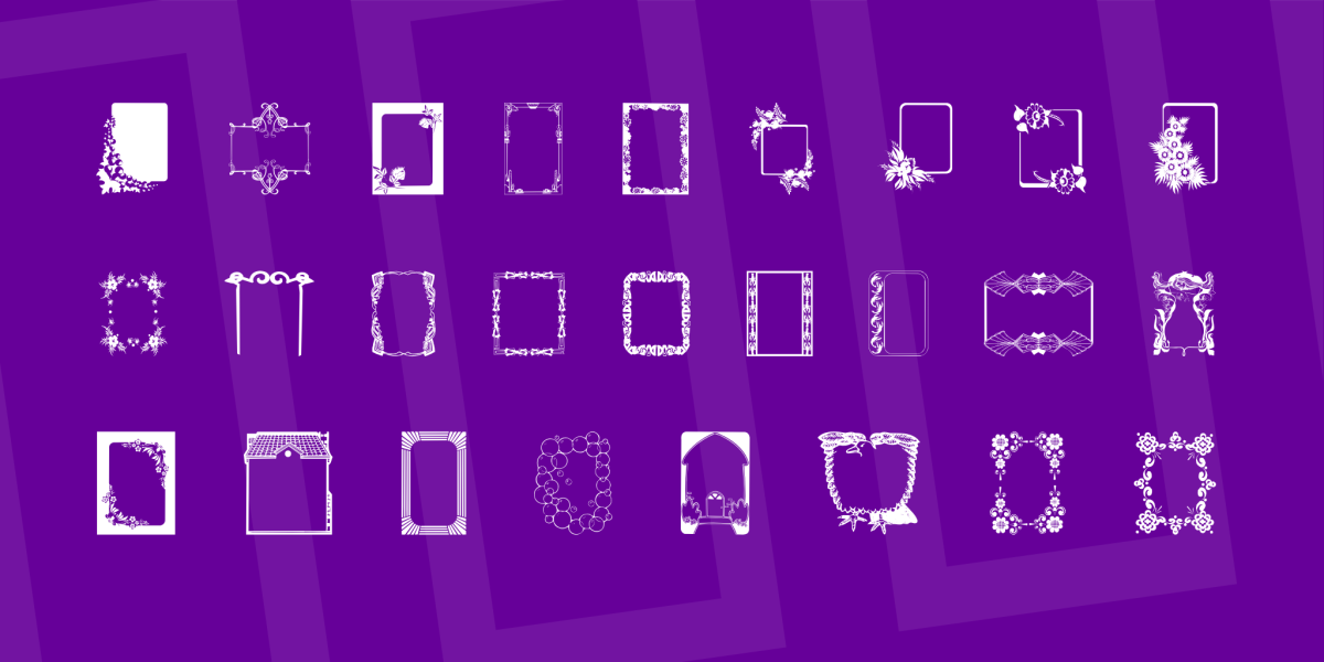 41 Free Frame Fonts · 1001 Fonts