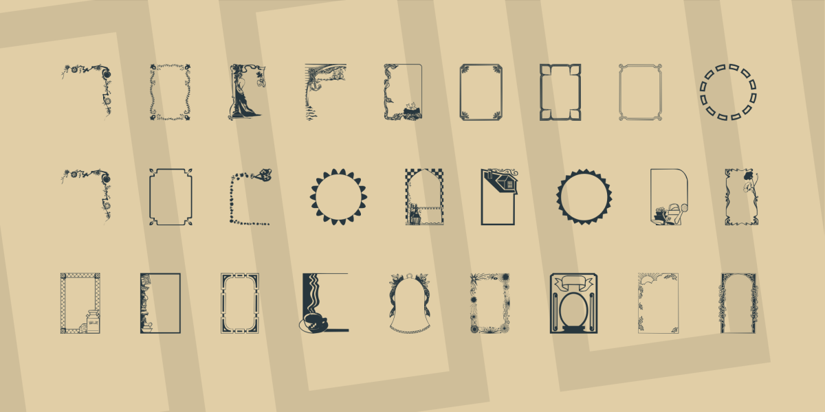 45 Free Frame Fonts · 1001 Fonts